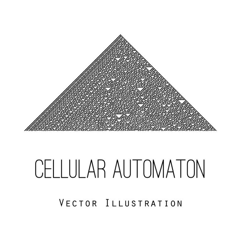 Vector Cellular Automation Design Stock Vector - Illustration of icon ...