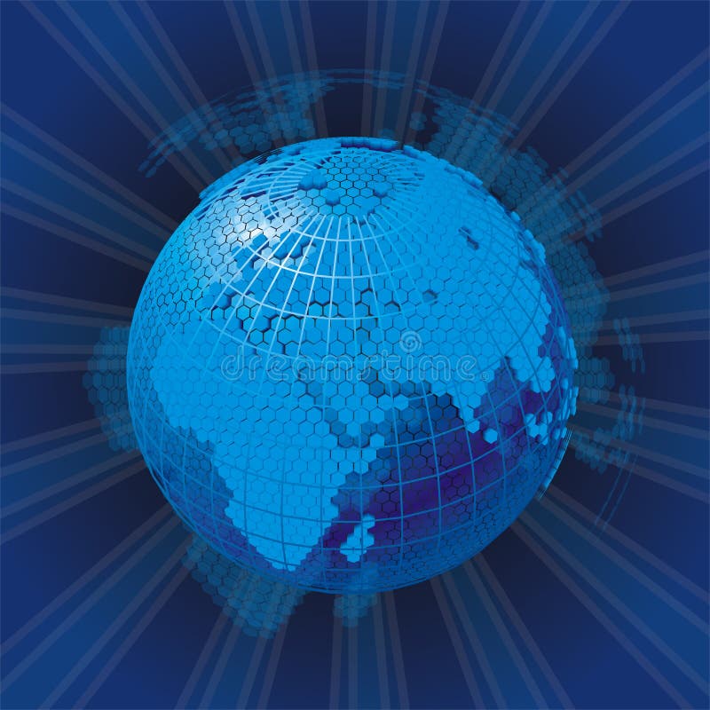 Vector Global Cellular Network Stock Vector - Illustration of concepts ...