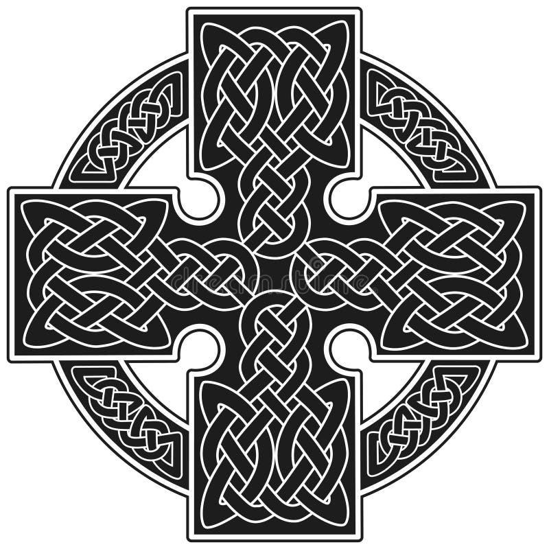Vector Celtic Cross Traditional Ornament Stock Vector - Illustration of ...