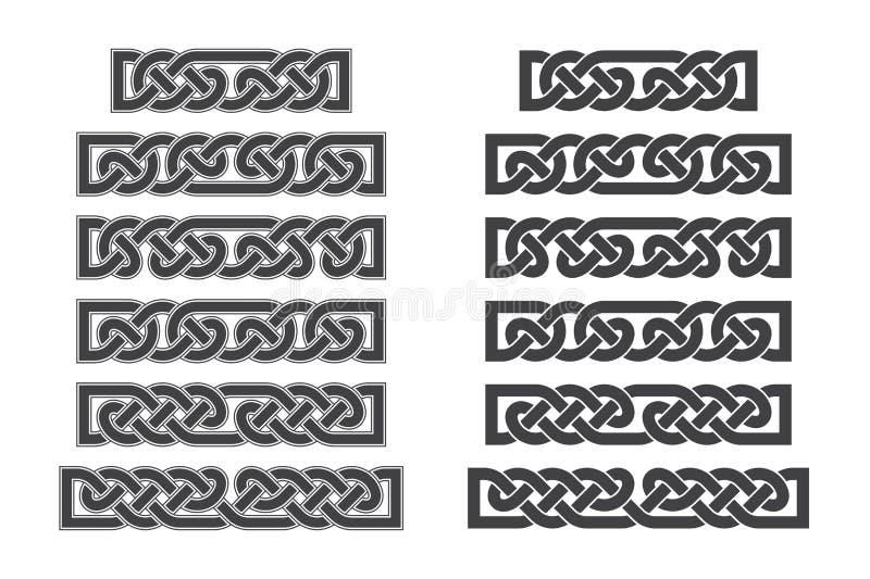 Vector Celtic Horizontal Knot. Ethnic Ornament Stock Vector ...