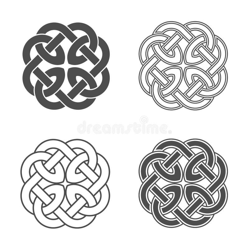 Celtic Knots and symbols stock vector. Illustration of drawing - 12622747