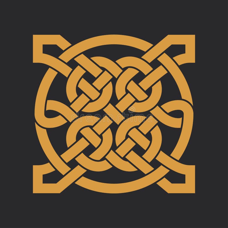 Vector Celtic Horizontal Knot. Ethnic Ornament Stock Vector ...