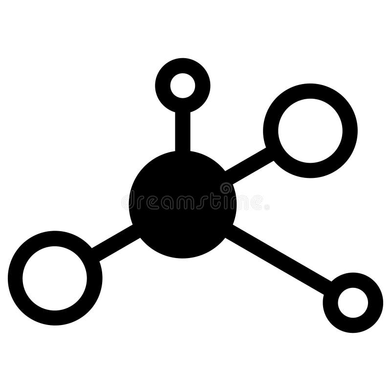 Vector Central Hub Flat Icon Symbol Stock Vector - Illustration of ...