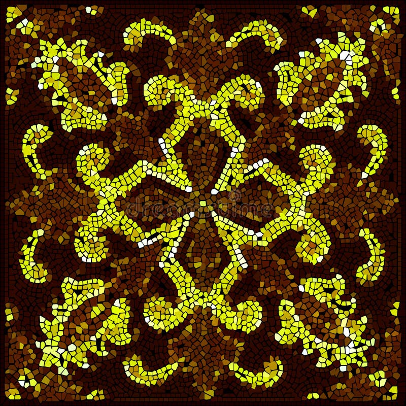 Vector Ceramic Patterned Mosaic Smalt Majolica Stock Vector ...