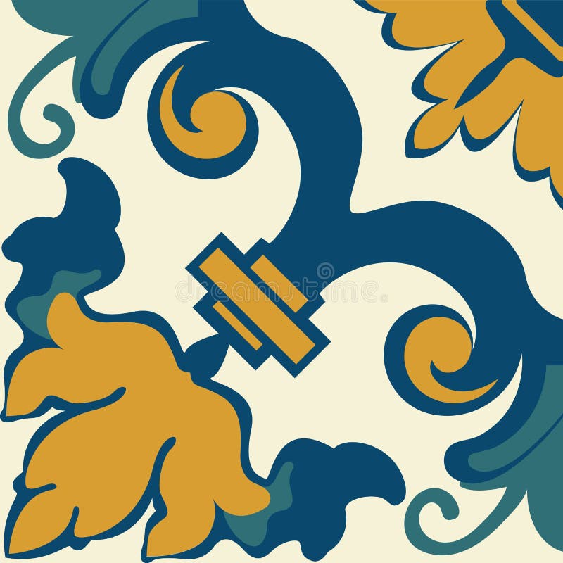 Vector Ceramic Tiles Pattern Stock Vector - Illustration of graphic ...