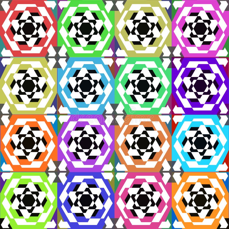 Bitmap Ceramic Tiles with Seamless Pattern Stock Illustration ...