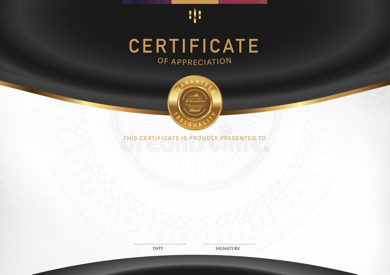 Vector Certificate Template. Stock Vector - Illustration of decorative ...