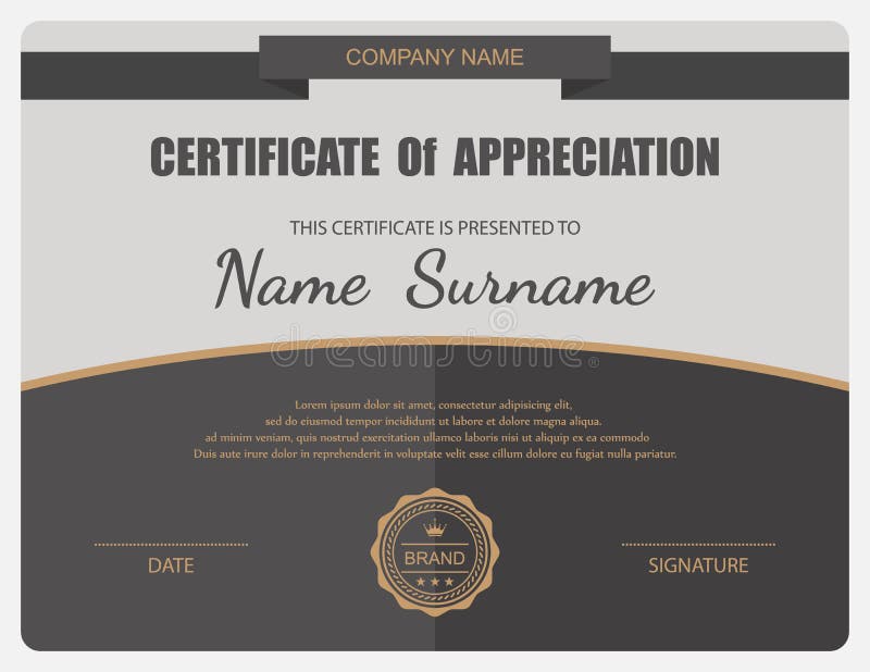 Vector Certificate Template. Stock Vector - Illustration of business ... Vector Certificate Template. Stock Vector - Illustration of business ...