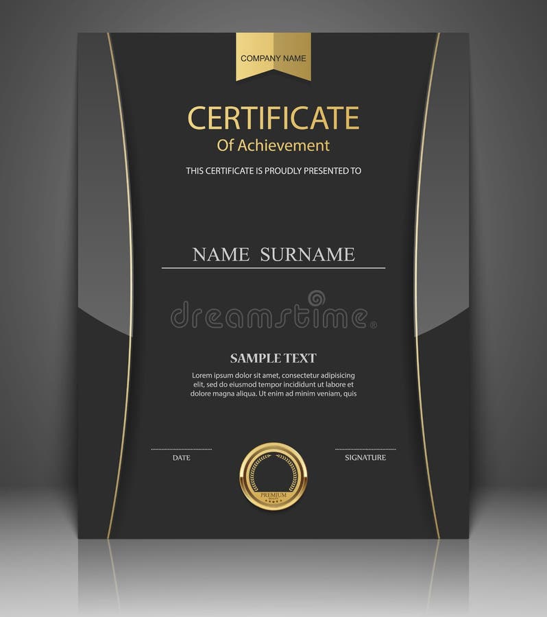 Vector Certificate Template. Stock Vector - Illustration of business ...