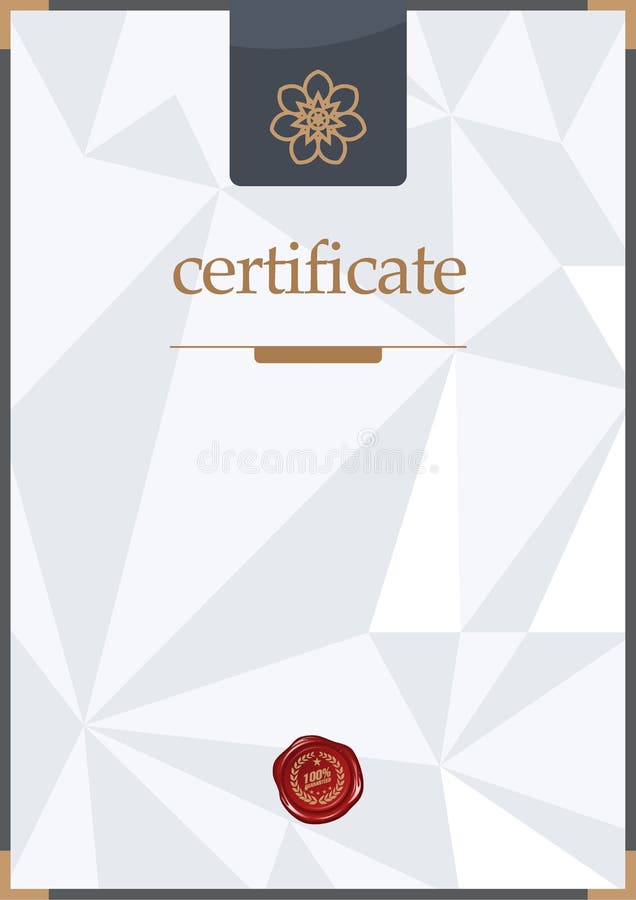 Vector Certificate Template. Stock Vector - Illustration of decorative ...