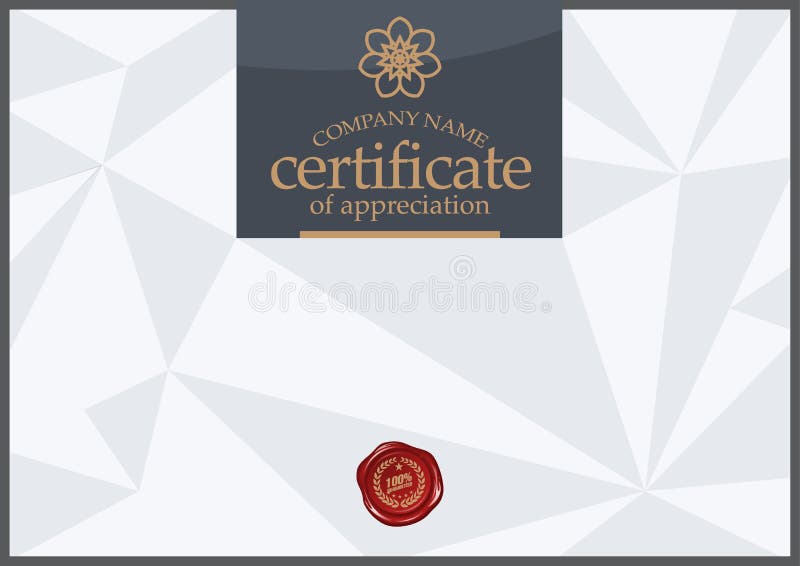 Vector Certificate Template. Stock Vector - Illustration of decorative ...