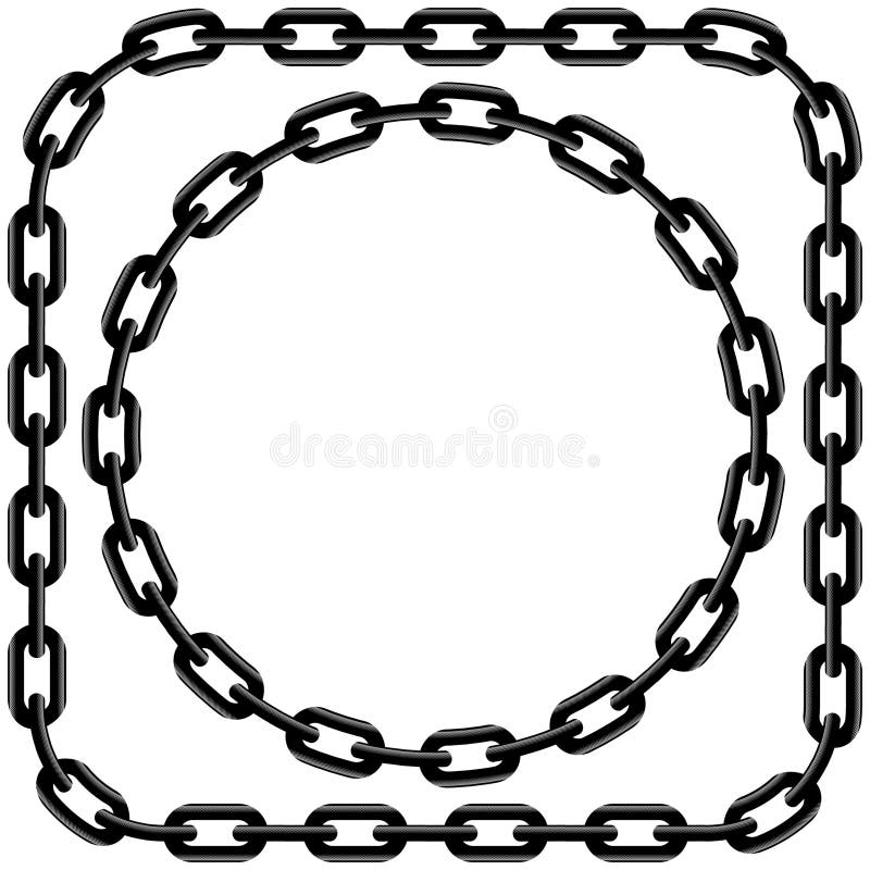Chain Circle Frame Stock Illustrations – 5,156 Chain Circle Frame Stock ...