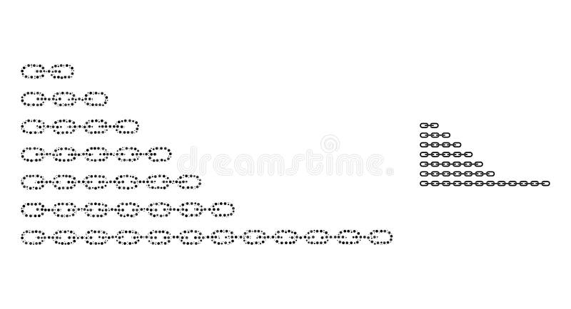 Vector Chains Composition of Small Circles Stock Vector - Illustration ...