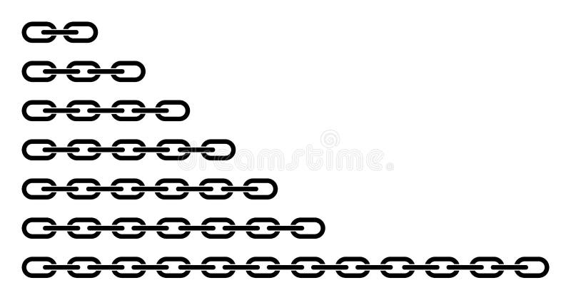 Vector Chains Flat Icon Illustration Stock Vector - Illustration of ...