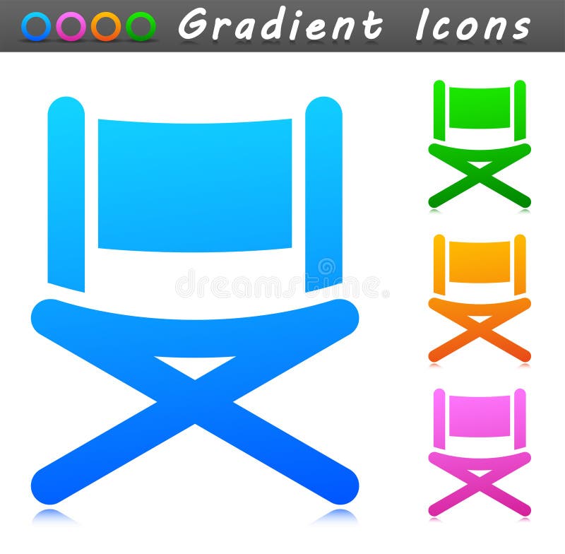 Vector Chair Symbol Icon Design Stock Vector - Illustration of blue ...