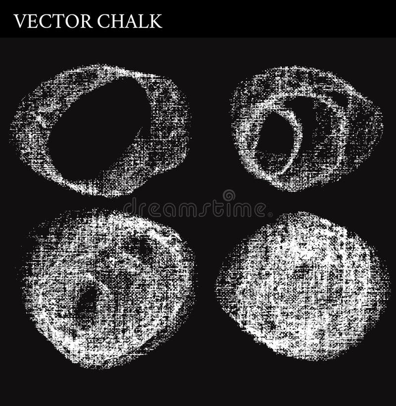 Vector Chalk Circles stock vector. Illustration of shape - 43308775