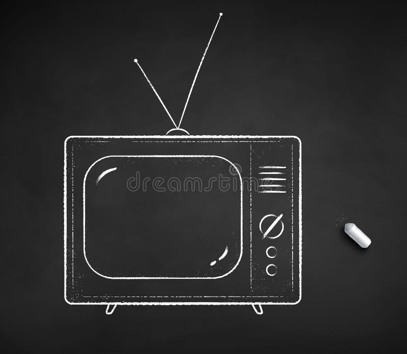 Chalk Drawing Tv Stock Illustrations – 288 Chalk Drawing Tv Stock ...