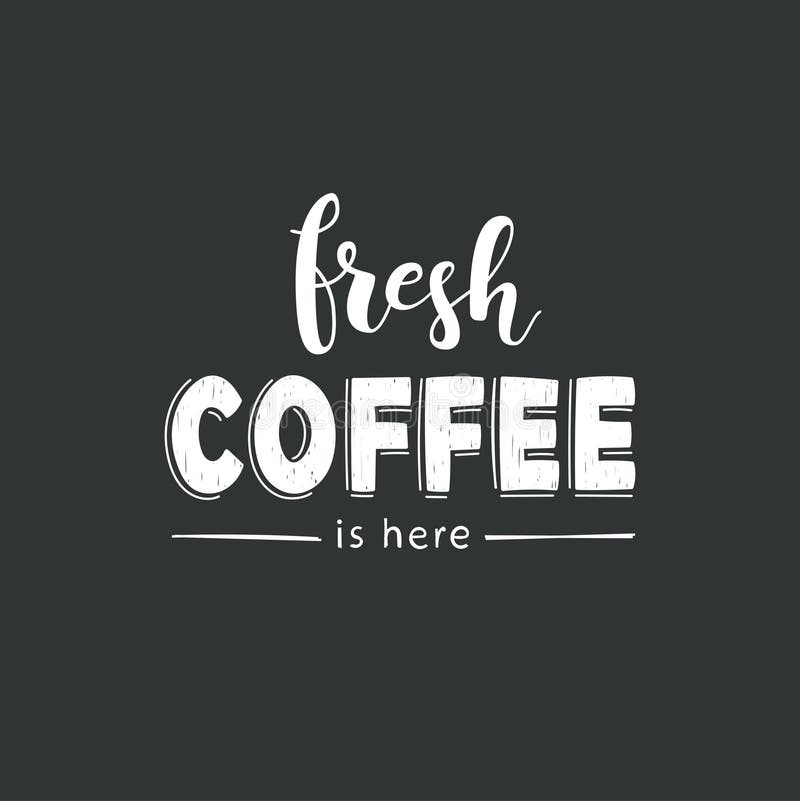 Fresh Coffee Poster or Banner Stock Vector - Illustration of decoration ...