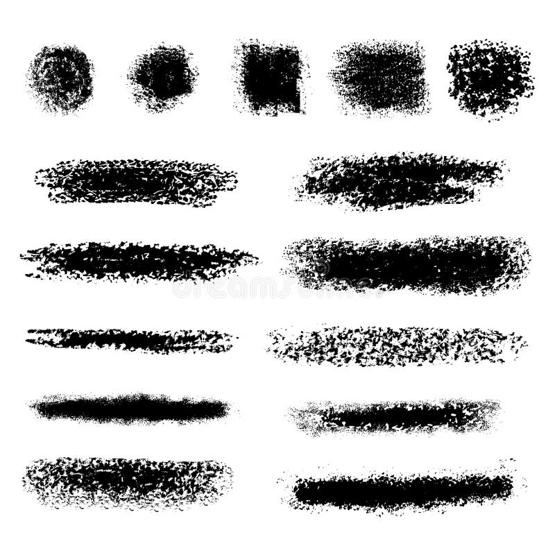 Vector Chalk Lines or Brushes. Stock Vector - Illustration of ...