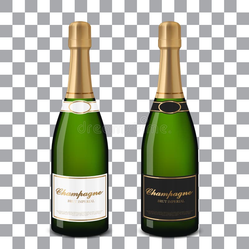 Vector champagne bottles stock vector. Illustration of holiday - 104911725