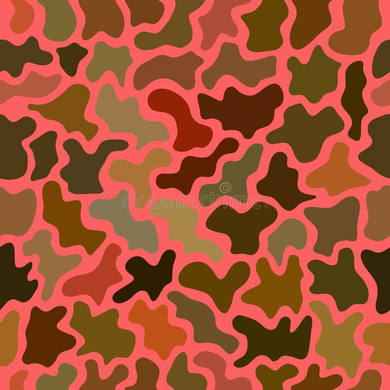 Vector Chaotic Spotted Seamless Pattern Stock Illustration ...