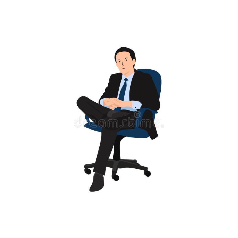 Vector character of boss stock vector. Illustration of male - 259086379