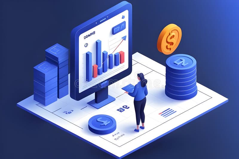 Finance Banking Api Concept 3D Vector Illustration Stock Illustration - Illustration of ...