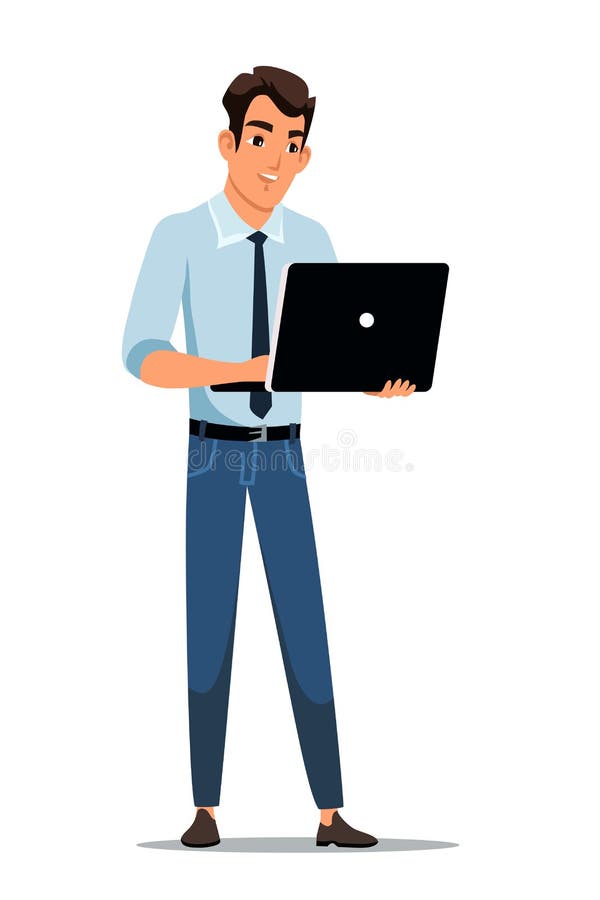 Man Standing Holding Stock Illustrations – 57,757 Man Standing Holding ...