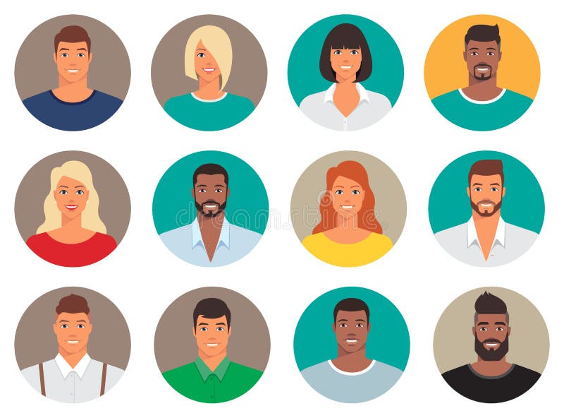 Vector characters design stock vector. Illustration of individuality ...