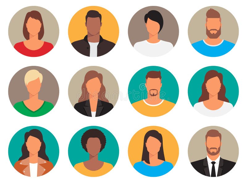 Vector characters design stock vector. Illustration of individuality ...