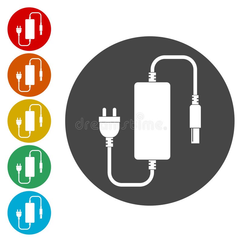 Vector Charger Icons Set stock abbildung. Illustration von lang - 164331242