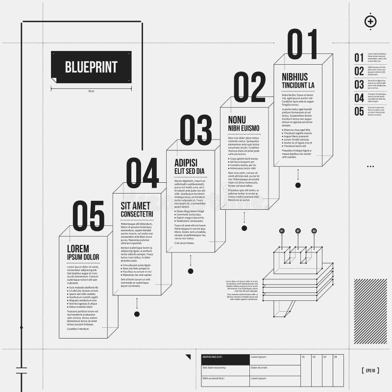 Vector Chart Template in Draft Style Stock Vector - Illustration of ...