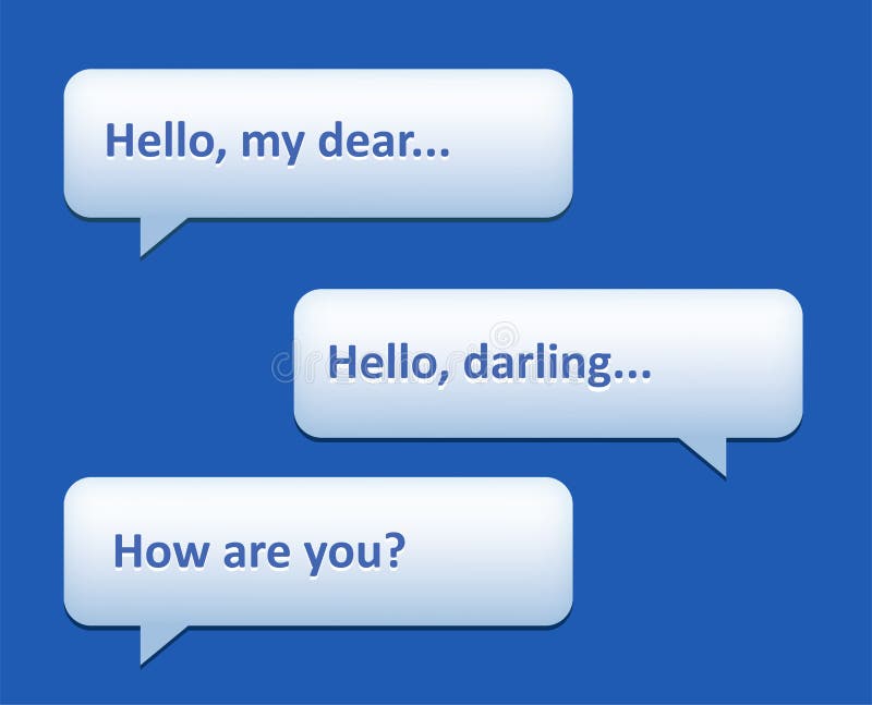 Blue glossy chat box stock vector. Illustration of blog - 24695470