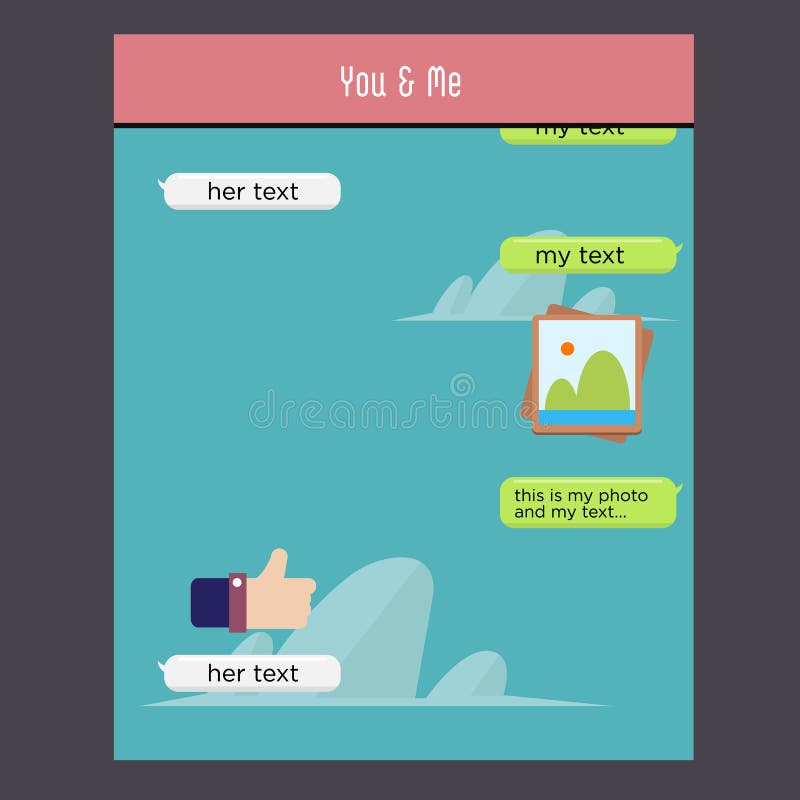Vector Chat Frames: Message Boxes for Your Text Stock Illustration ...