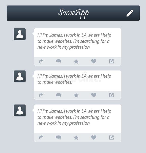 Vector Chat Frames Message Boxes for Your Text Stock Vector ...