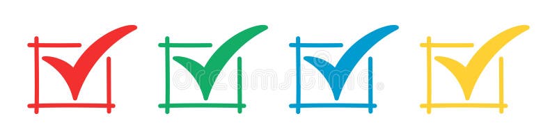 Vector Check Icon Set. Check Symbols Stock Vector - Illustration of ...
