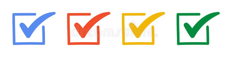 Vector Check Icon Set. Check Symbols Stock Vector - Illustration of ...