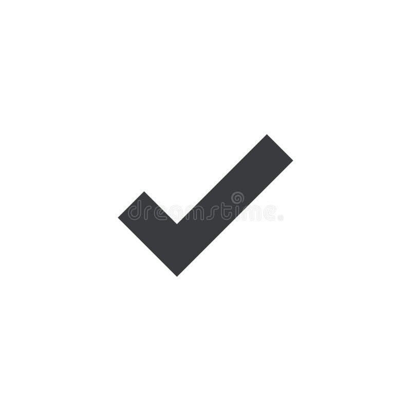 Vector Check Mark Icon. Approve Symbol. Check Mark Shape Stock Vector ...