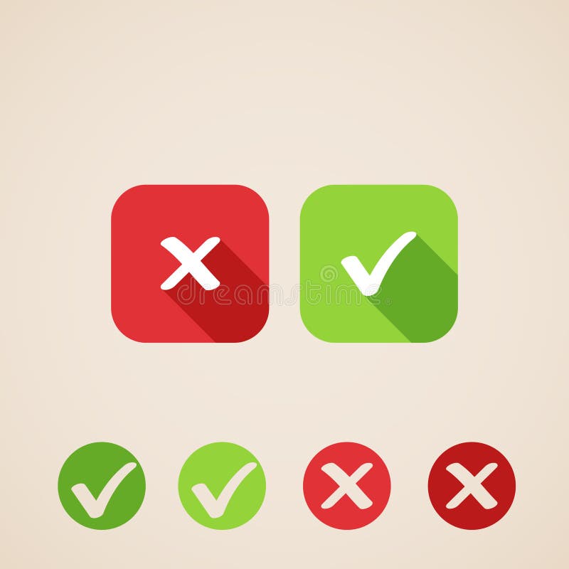 Vector Check Mark Icons. Flat Icons for Web and Mobile Applications ...