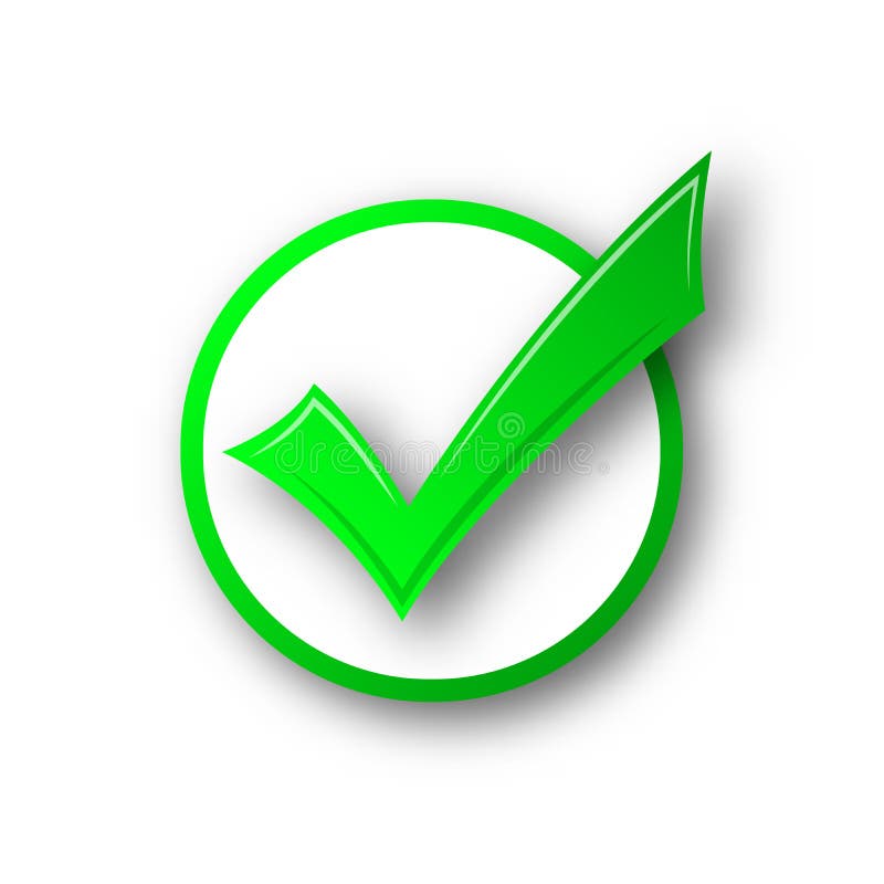 Vector Check mark isolated stock illustration. Illustration of confirm ...