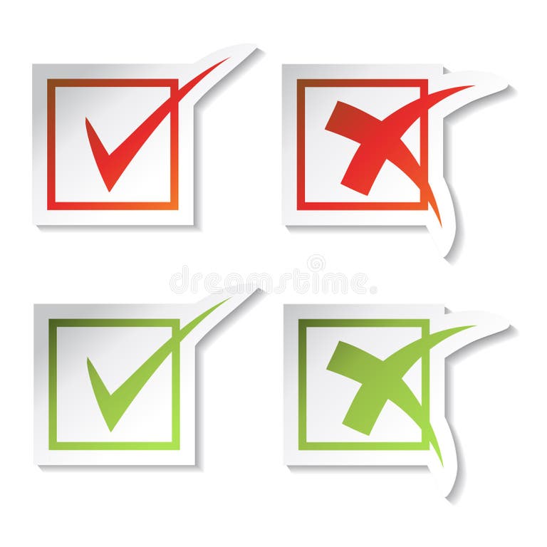Check Mark Stickers Stock Illustrations – 722 Check Mark Stickers Stock ...