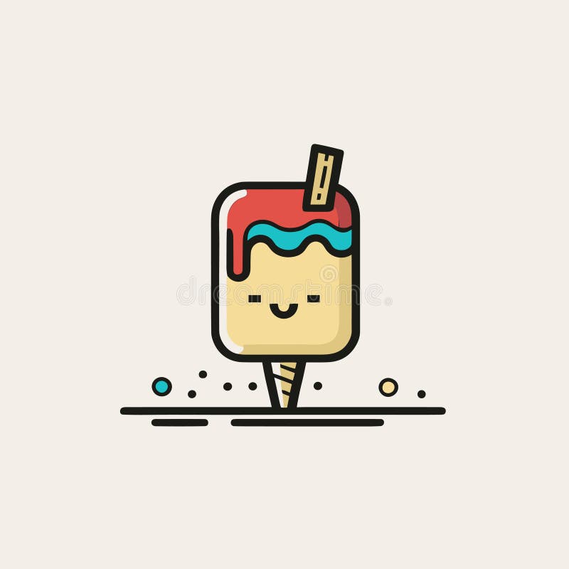 Vector of a Cheerful and Adorable Cartoon Character with a Beaming ...