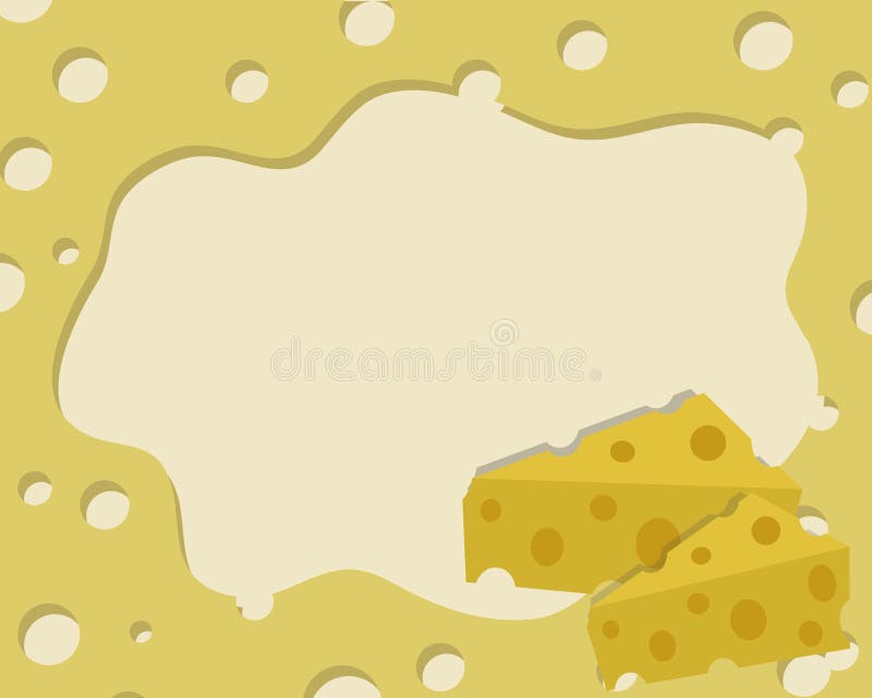 Cheese Frame and Cheeses stock vector. Illustration of cartoon - 138226928