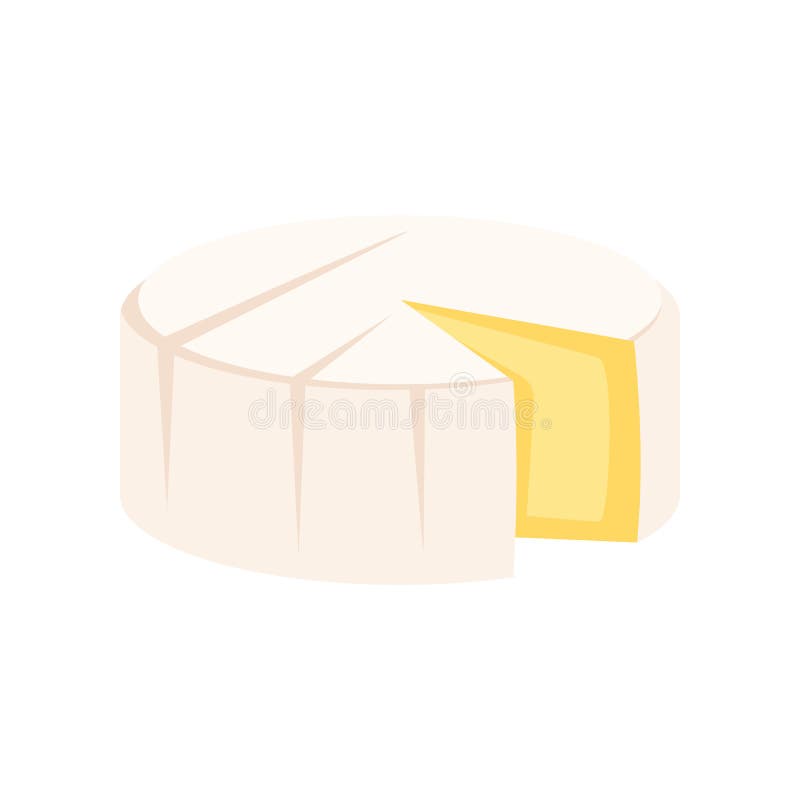 Vector Cheese in Flat Style Isolated on White Stock Vector ...