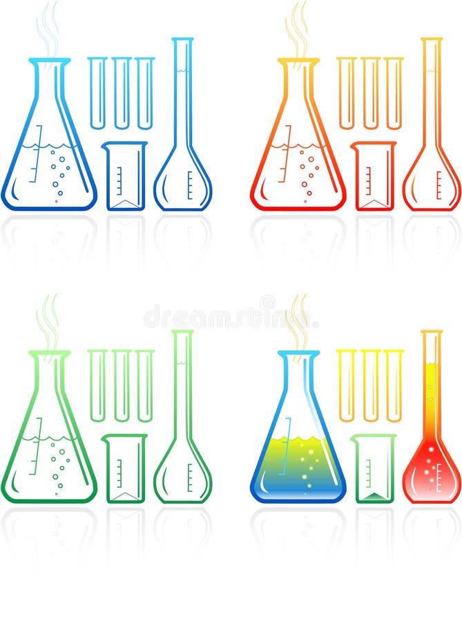Vector Chemical Test Tubes Icon Stock Vector - Illustration of science ...