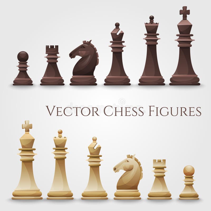 Vector Chess Set stock vector. Illustration of checkmate - 8515975