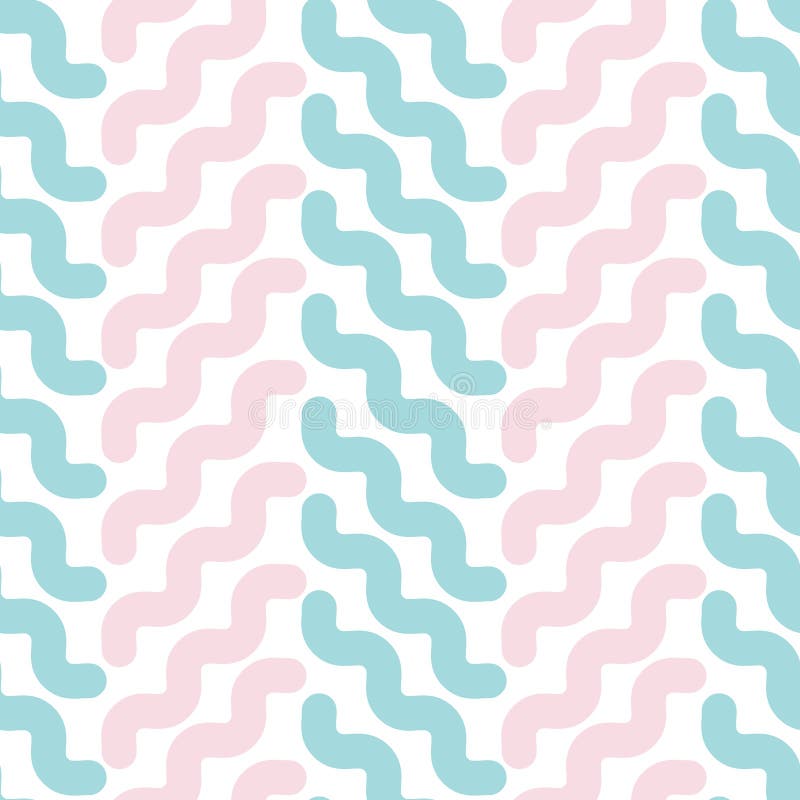 Vector Chevron Pattern, Pink and Blue Geometric Abstract Background ...