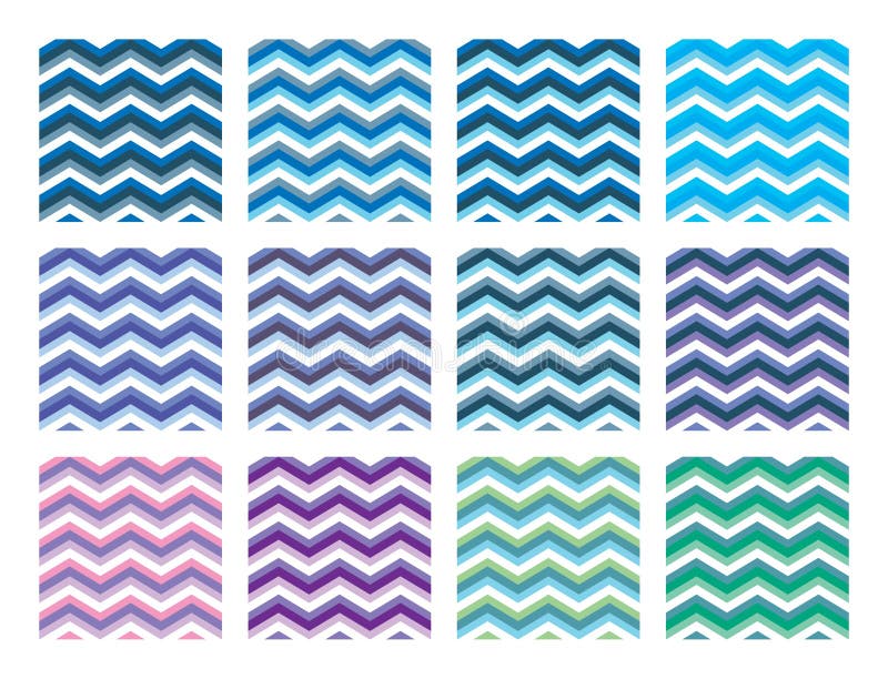 Vector Chevron Patterns Set Stock Vector - Illustration of texture ...