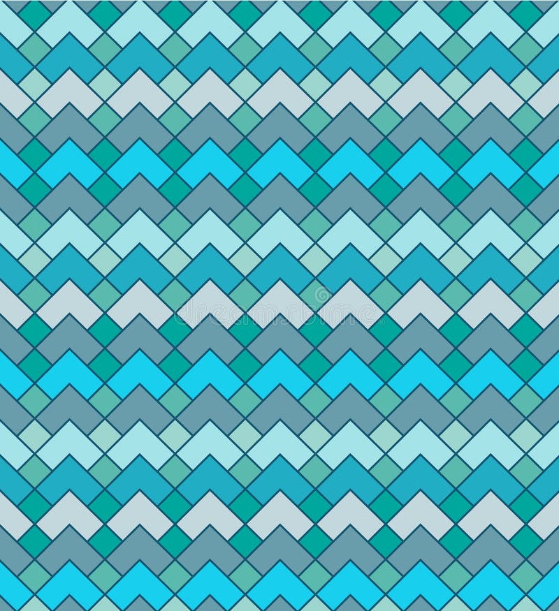 Vector Chevrons Red Rhombus Black Repeat Pattern Stock Vector ...