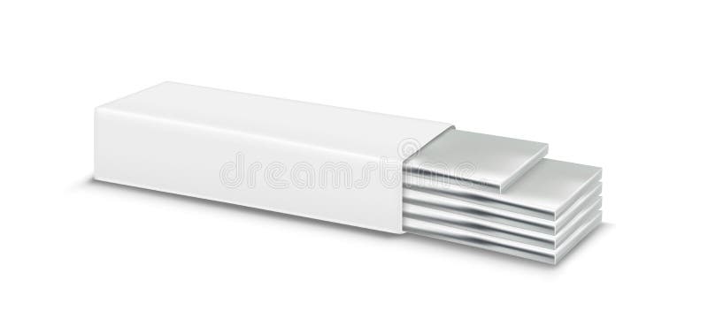 Vector Chewing Gum and White Packaging Stock Vector - Illustration of ...